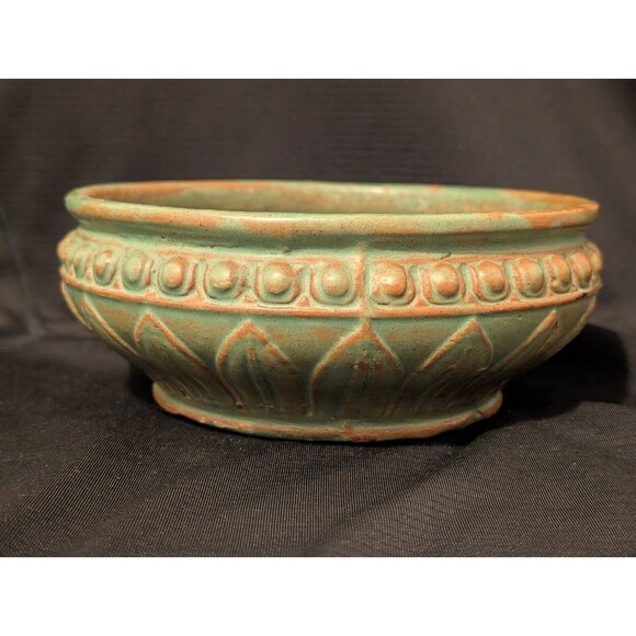Peters & Reed | Art | Antique Peters Reed Pottery Pereco Ware Green ...